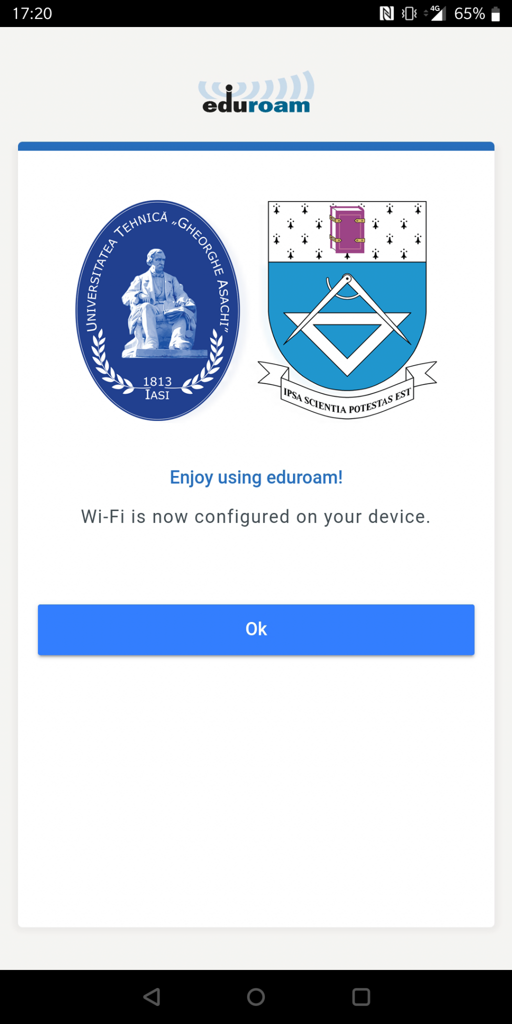 Conectare eduroam – Direcția Informatizare și Comunicații Digitale